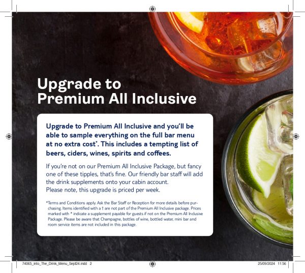 Marella Cruises Drinks Package Info! With Menu! - Cruise Monkeys