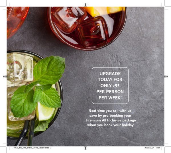 Marella Cruises Drinks Package Info! With Menu! - Cruise Monkeys