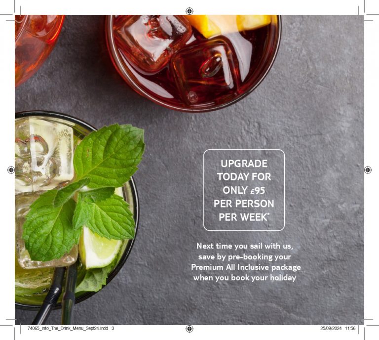 Marella Cruises Drinks Package Info! With Menu! - Cruise Monkeys