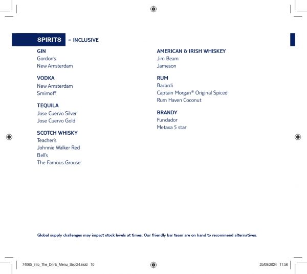 Marella Cruises Drinks Package Info! With Menu! - Cruise Monkeys