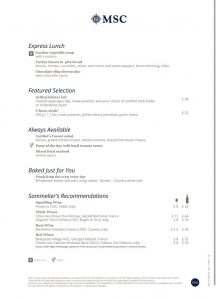 MSC Virtuosa Main Dining Room Menus 2025 – Breakfast, Brunch, Lunch ...